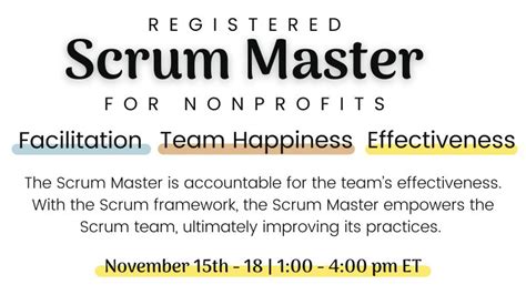agile in nonprofits on linkedin scrummaster registeredscrummaster