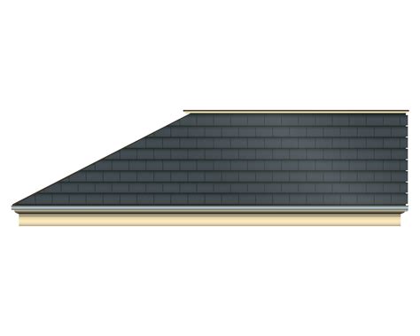 Tiling Roof In Realistic Style Architectural Detail For Building