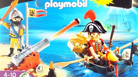 Playmobil Pirate - Playmobil Piraten - Rowboat and working cannon ...