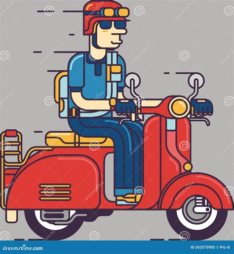 Vespa Flat Logo Vector Illustration Download 1 Stock Vector Illustration Of Basket Mummi