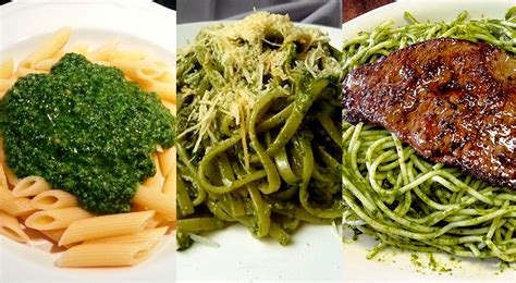 Tallarines verdes ingredientes con bistec al pesto a lo peruano receta Gastón El Popular