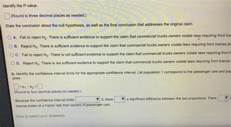 Solved Test The Given Claim Identify The Null Hypothesis