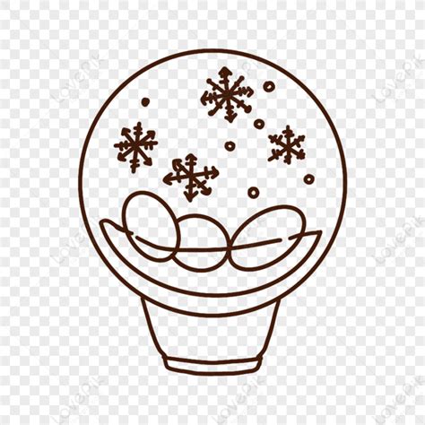 검은 최소한의 귀여운 일러스트 만화 달걀 눈송이 커피머핀기호 Png 일러스트 무료 다운로드 Lovepik