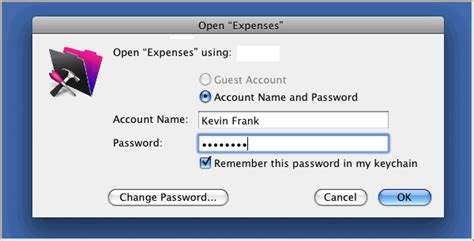 Keychain FileMakerHacks
