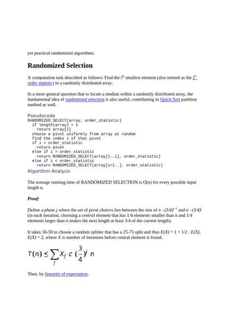 Randomized Algorithms Pdf Teaching Methods And Materials