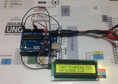 Display Lcd 1602 I2C PCF8574T Mauro Alfieri Elettronica Robotica