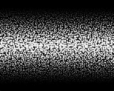 Gradient Dotted Background On Black Horizontal Dotwork Pattern Background Vector Illustration