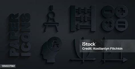 그래프 일정 차트 다이어그램 계산기 함수 수학적 기호 아바쿠스 및 드로잉 나침반 아이콘을 설정합니다 벡터 0명에 대한 스톡 벡터 아트 및 기타 이미지 Istock