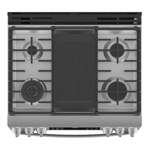 Ge Profile 30 In 5 Burners 56 Cu Ft Self Cleaning Air Fry Convection