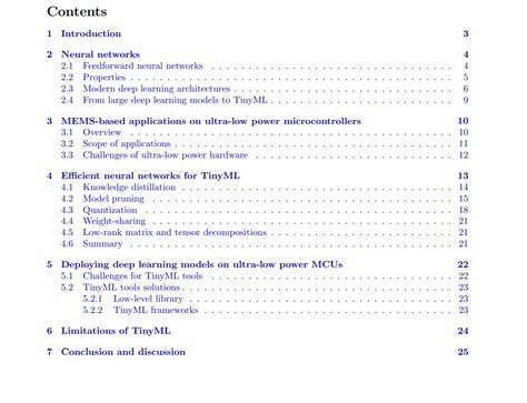 How To Implement Tinyml A Review Of Efficient Neural Networks For