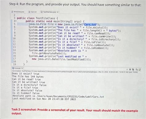 Solved Java Programming Provide Full Codes To TASK 5 And Chegg