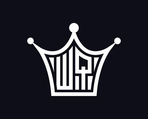 Premium Vector Crown Shape Wq Letter Logo Design Vector Art