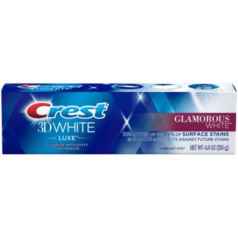 Crest 3d White Luxe Glamorous White Toothpaste 4 8 Oz Ralphs