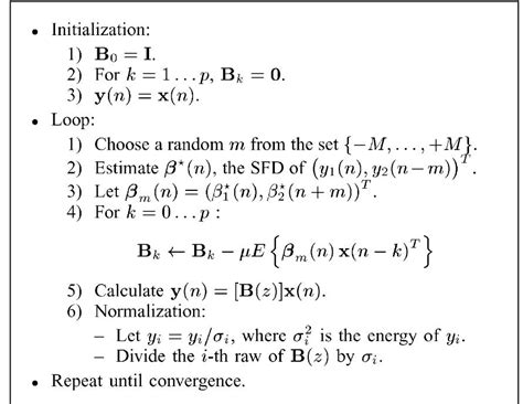 gradient algorithm for separating convolutive mixtures