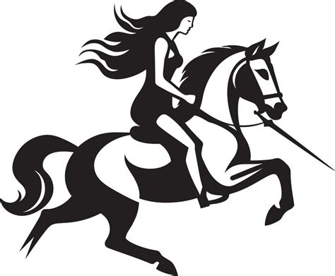 Gladiatrix Insignia Vector Illustration Of A Female Warrior Premium