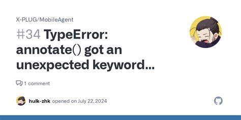 TypeError Annotate Got An Unexpected Keyword Argument Labels Issue X PLUG