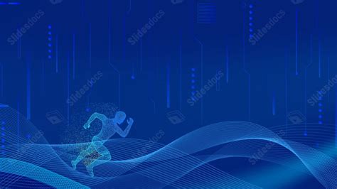 Best Technology Figures Powerpoint Background For Presentation