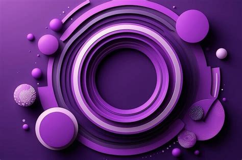 Premium Photo Futuristic Abstract Background With Circular Shapes