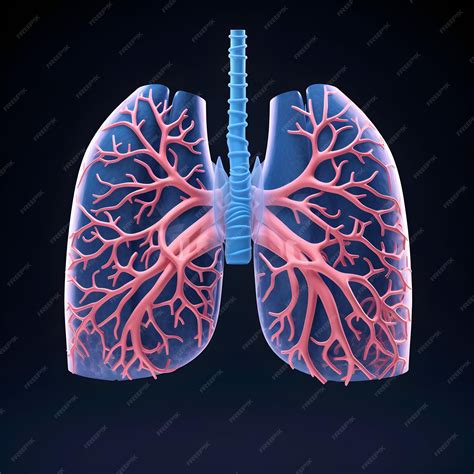 Premium Ai Image Photo Medical Concept Respiratory System Hologram