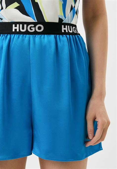 Шорты Hugo, цвет: голубой, RTLACO381401 — купить в интернет-магазине Lamoda