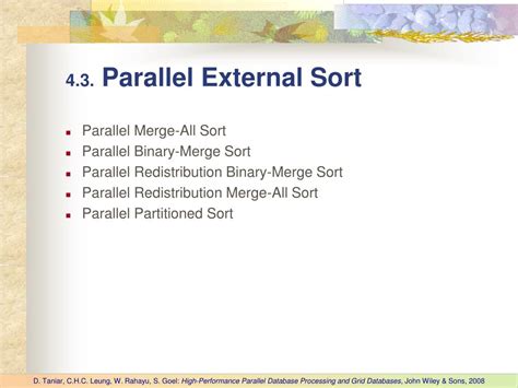 PPT Chapter 4 Parallel Sort And GroupBy PowerPoint Presentation Free