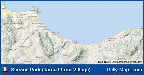 Service Park Targa Florio Village Stage Map Targa Florio 2015 Ciar