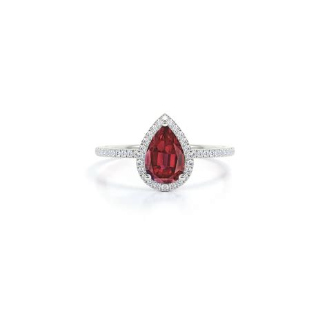 Pear Shape Ruby Engagement Ring In 14k Gold Teardrop Ruby Etsy UK