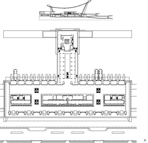 Elevation And Section Detail Of Airport Structure Cad Block Layout Dwg File Artofit