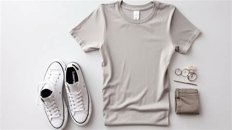 Premium Photo Flat Lay Composition With Stylish Clothes And Accessories On Grey Background