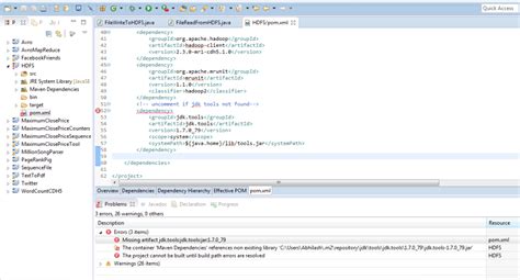 missing artifact jdk tools jar big data in real world