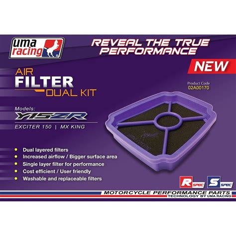 ORI UMA RACING AIR FILTER Y ZR LC NVX FZ AVANTIZ RACING AIR FILTER UMA RACING