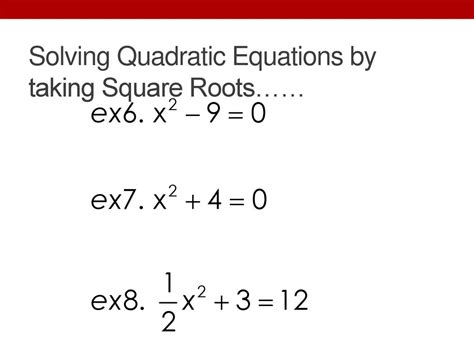 Solving Quadratics. - ppt download
