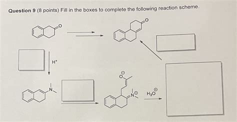 Solved Question 9 8 Points Fill In The Boxes To Complete