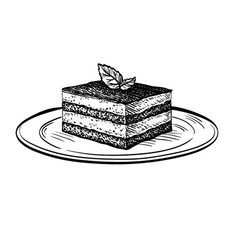 Vector Illustration of Tiramisu Stock Vector - Illustration of ...