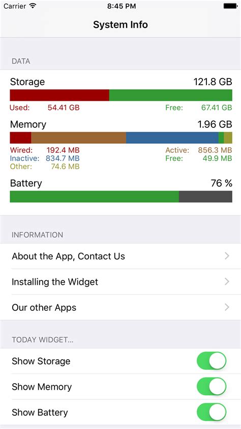 Sys Info Widget For Iphone Download