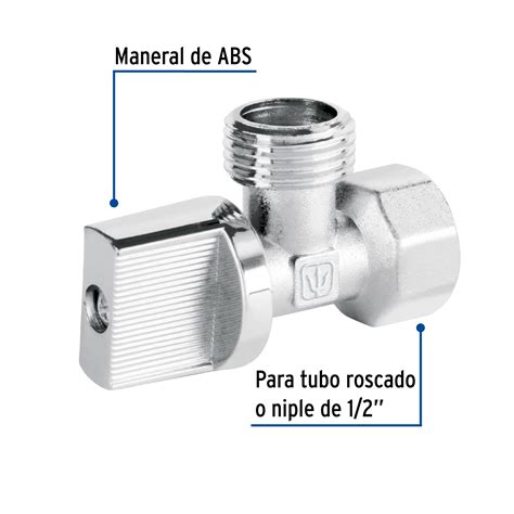 Llave angular 1 2 x 1 2 1 4 de vuelta blíster Foset Llaves