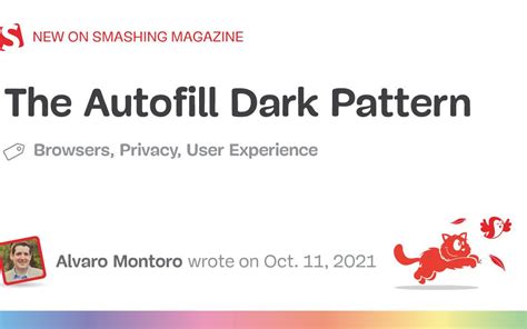 The Autofill Dark Pattern — Smashing Magazine Kerbco Web Services