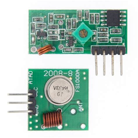 433Mhz 433 MHz RF vezeték nélküli adó modul és vevő készlet 5 V DC