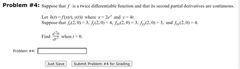 solved problem 4 suppose that f is a twice differentiable