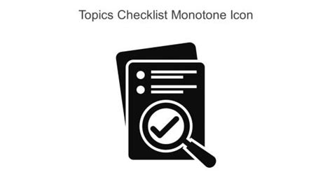 Checklist Monotone SlideTeam