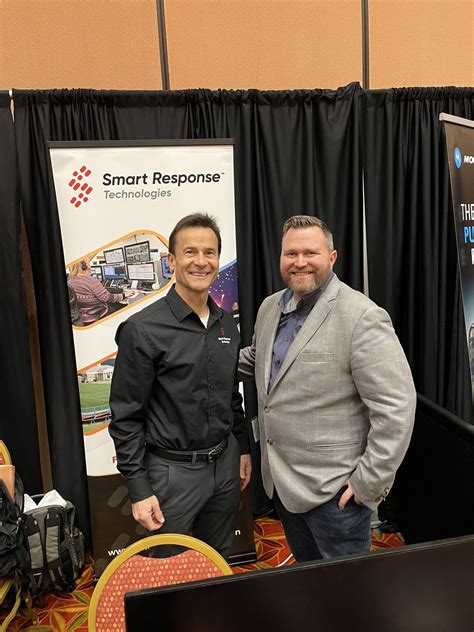 Srt Ceo Roger Mann With Brad Flanagan At The Colorado Apco Nena Confrence Brads Team Is