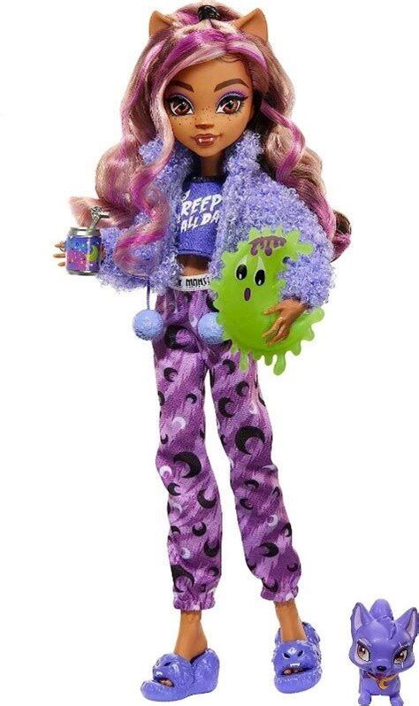 Кукла Monster High Clawdeen Wolf Клодин Вульф Пижамная вечеринка 2022 Hky67 1250 грн куклы