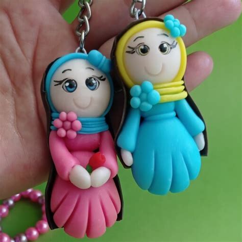 خرید و قیمت پک ده عددی سرکلیدی دختر محجبه چادری هدیه دانش اموزان از