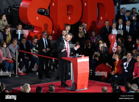 22 September 2017 Party Leader Martin Schulz Spd Election Rally Held At