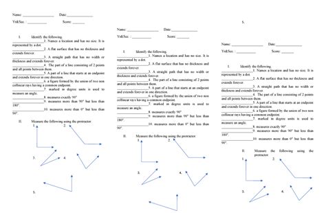 QUIZ 1 Personal Name Date Yr Sec Score
