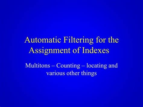 Identifying Vs Enumerating Objects Ppt