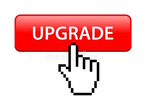 Upgrade Button Stock Vector Illustration Of Buttons 187750911