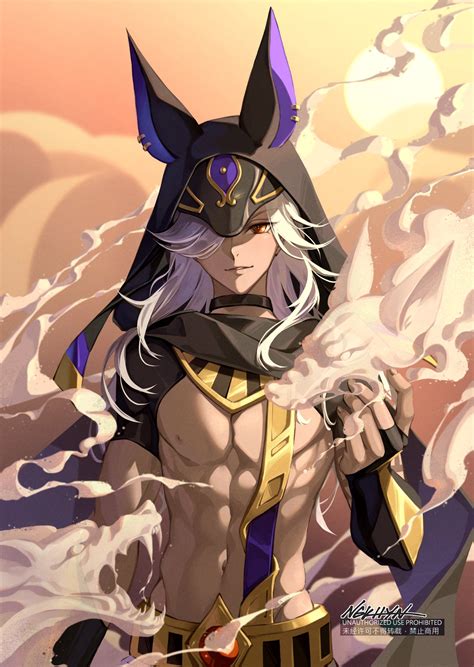 Cyno Genshin Impact Drawn By Ngkhyn Danbooru