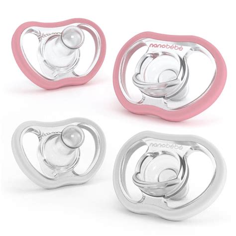 Flexy Active Pacifier 4m Silicone Pacifier 4 Pack Nanobébé