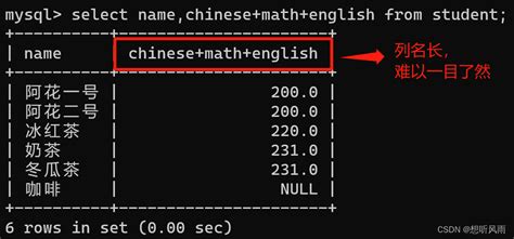 ＜mysql＞ Mysql中查询（retrieve）数据的基础操作